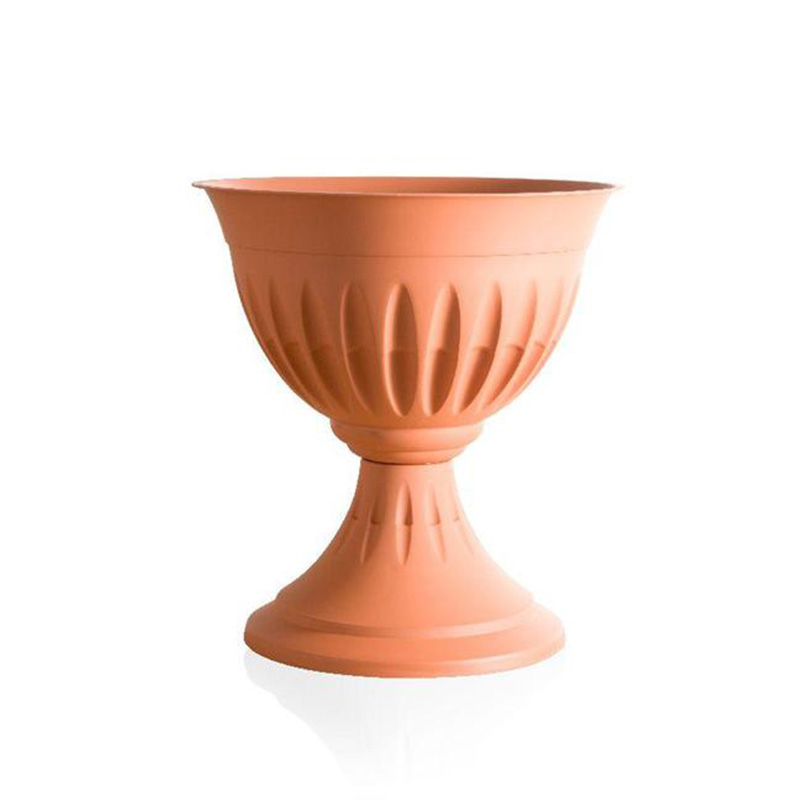 BAMA ITALY Ανθοστήλη/Γλάστρα Πλαστική Κεραμιδί CALICE ALBA | Snif.gr