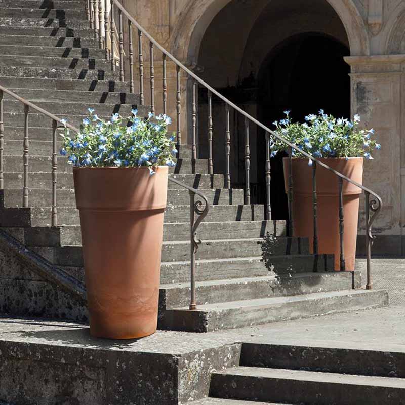 BAMA ITALY Heavy Duty Pot Ø60x105cm 27+49lt Plastic Terracotta VASO ...