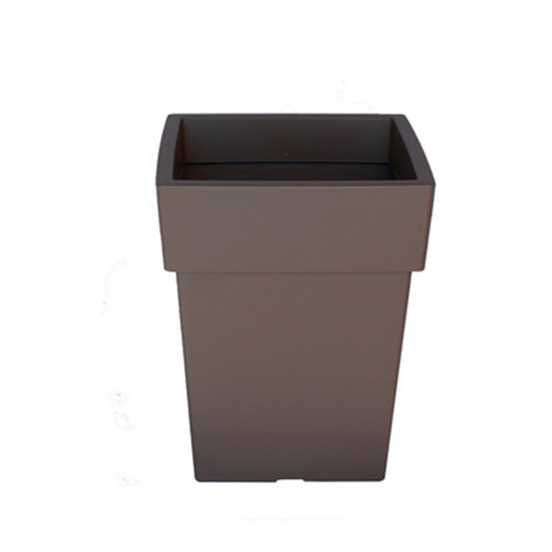 Square Low Pot 21x21x26cm - 7.5lt Plastic Bronze Greece | apothiki365.gr