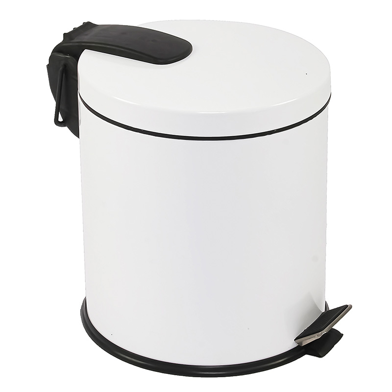 VESTA Waste Bin 20lt with Pedal Ø31.5x35.5cm Metallic White ...